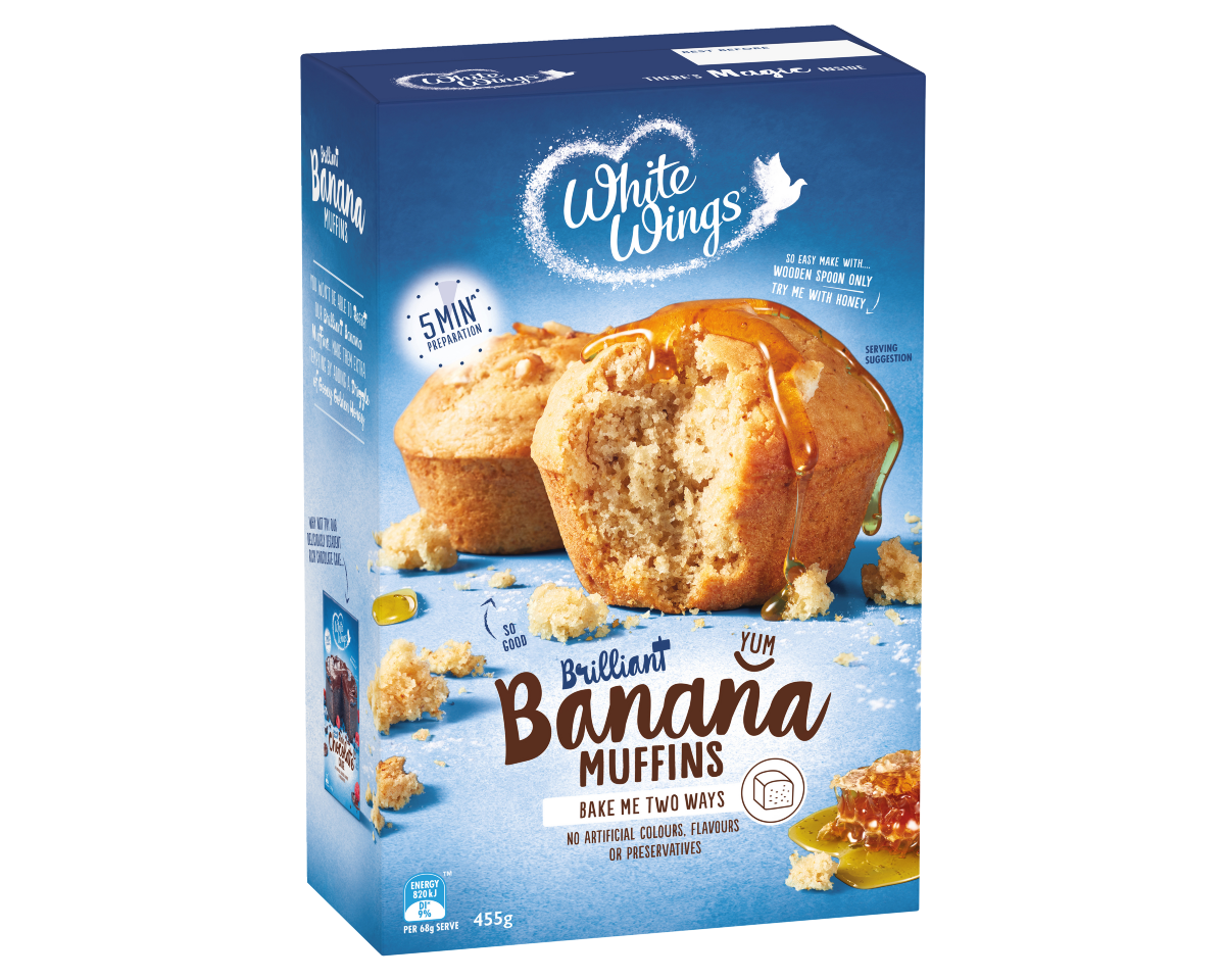 White Wings Muffin Mix Banana 455 g | White Wings